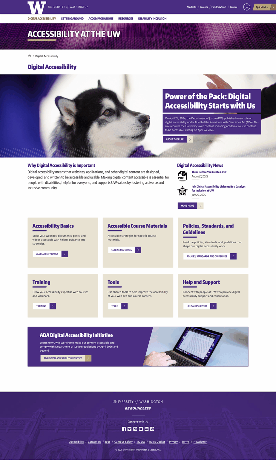 Americans with Disabilities Act (ADA) Title II – Website Compliance ...